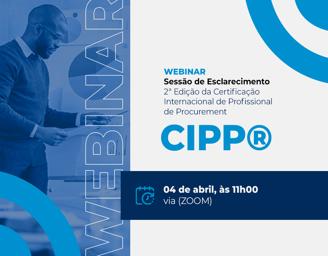 Webinar gratuito sobre Certificação Internacional de Procurement - CIPP ...